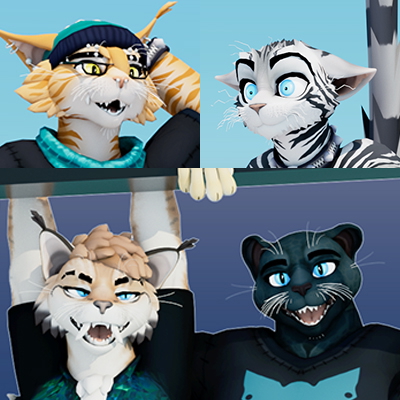 Feline VRchat Model by ZairizaCustoms - Jinxxy