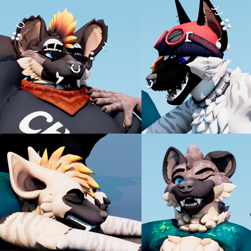 Hyena VRchat Model by ZairizaCustoms - Jinxxy
