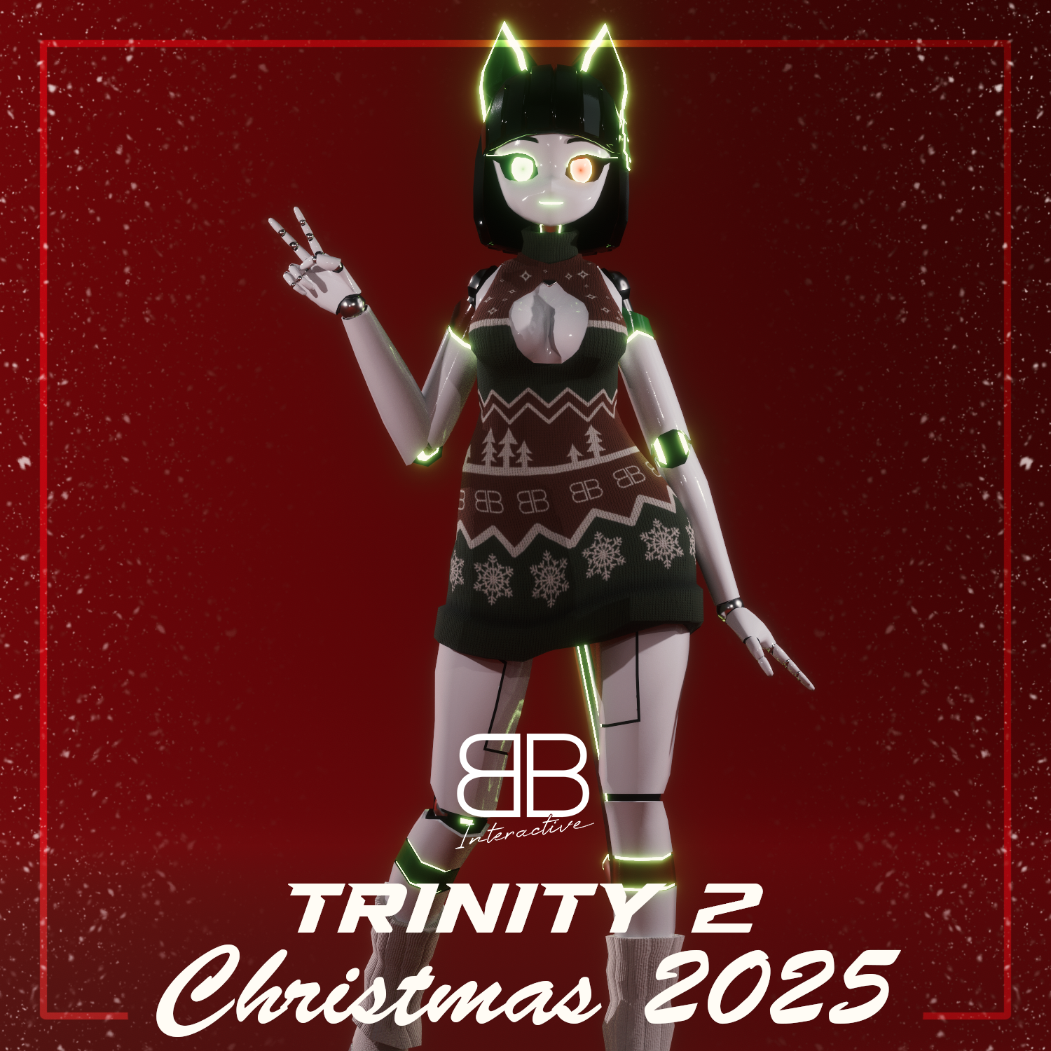 [Original 3D Model] TRINITY TR2Xmas FREE for VRChat [PC/ QUEST] by BB ...