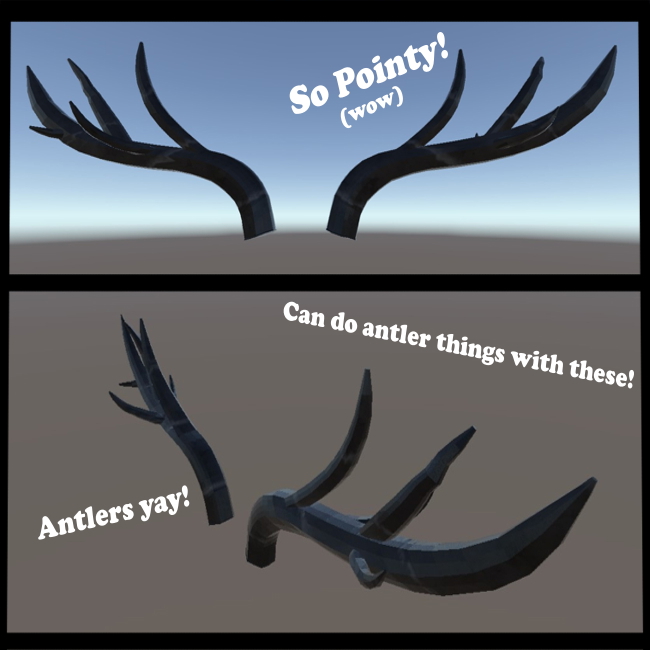 3D Antlers Asset by blueboxey - Jinxxy