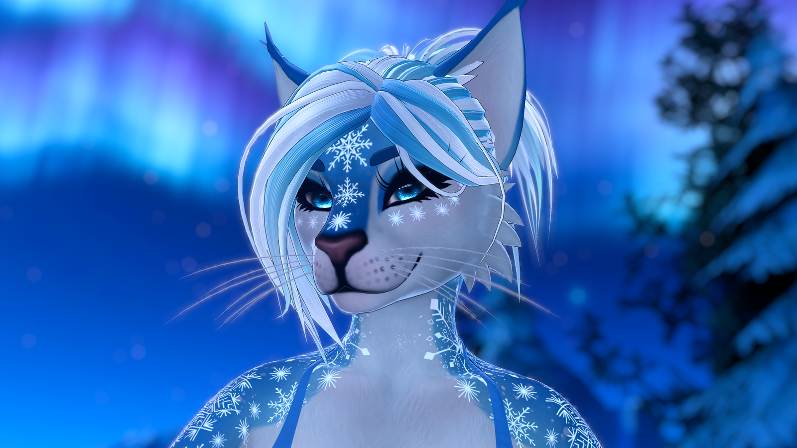 Snowflake Cleo - Foxipaws Texture by Kitasekki - Jinxxy