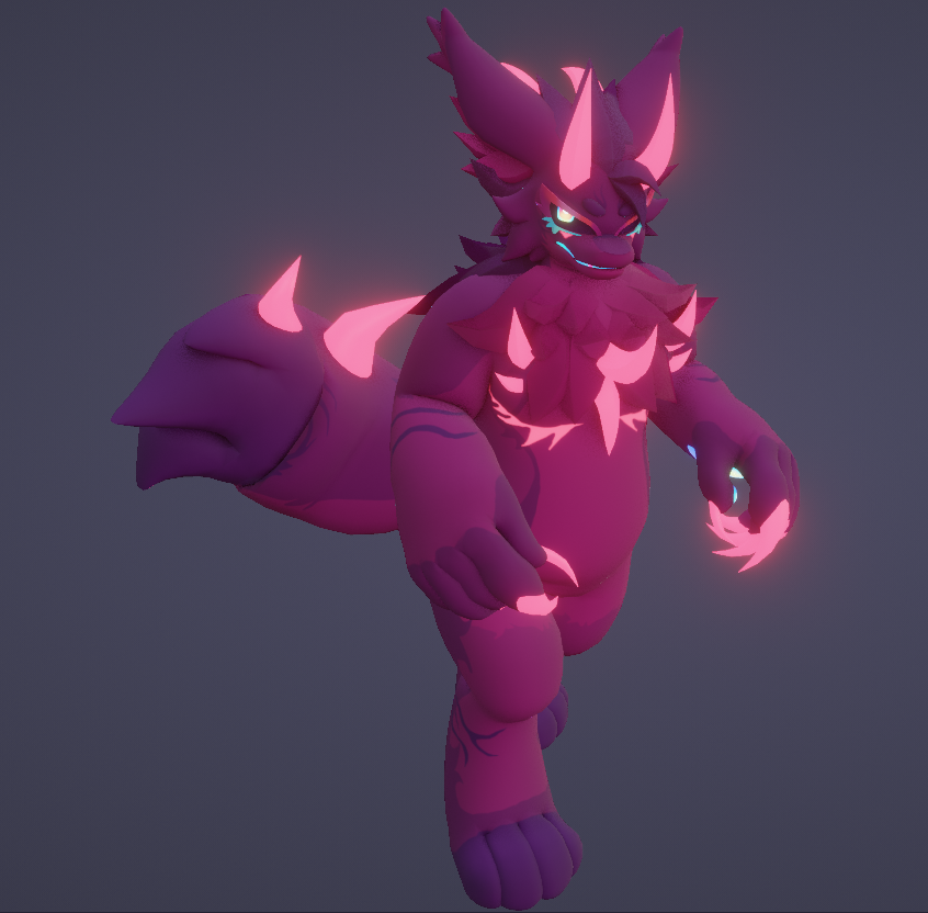 Manic / Fluffy Lizard VRChat Furry Base by FUNGUSFACTORY - Jinxxy