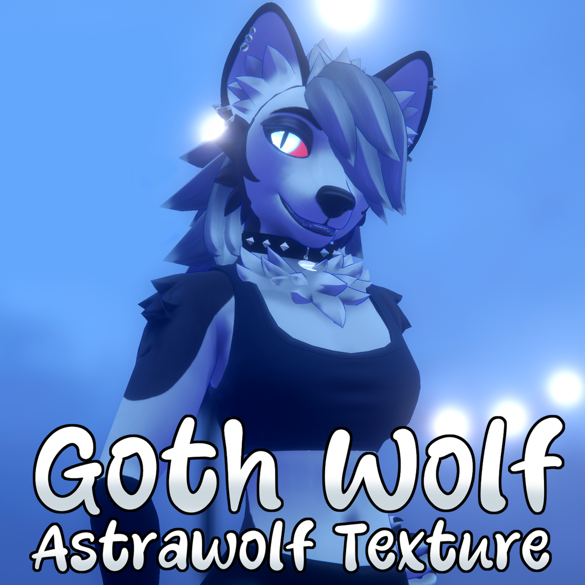 Goth Wolf - Astrawolf Textures by FizzyxFresh - Jinxxy