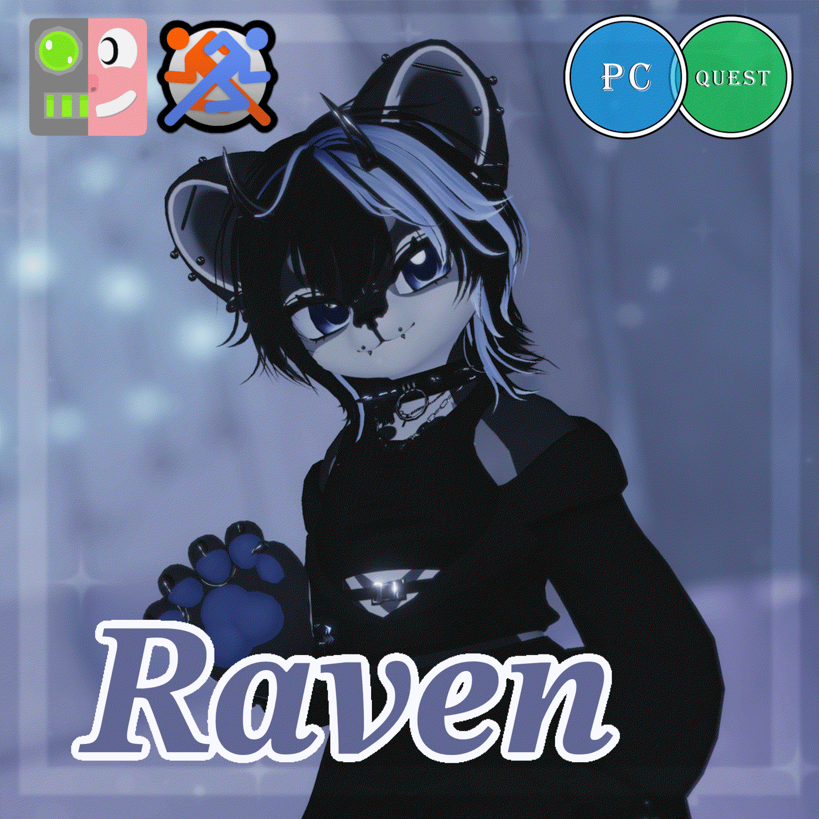 Raven | PC + Quest | VRCFT | Deira neo by cilcipher - Jinxxy