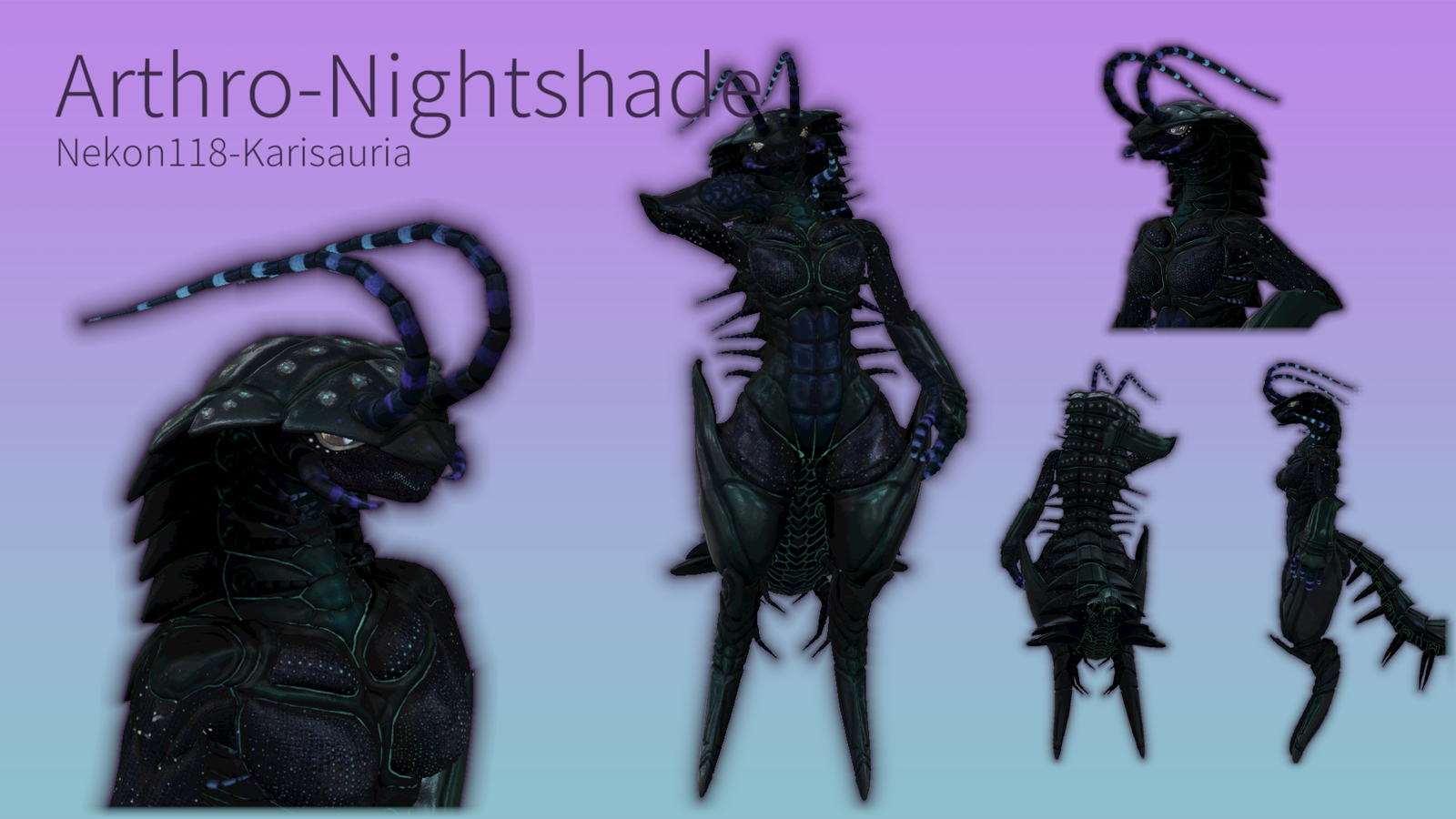 Arthropleura Nightshade textures by Nekon118 - Jinxxy