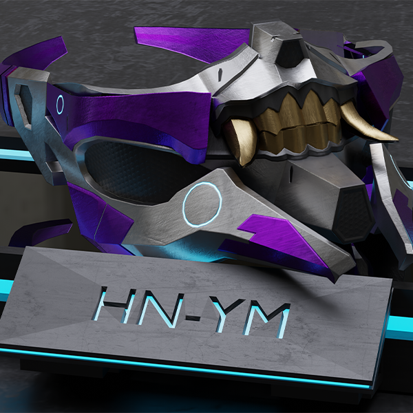 HN-YM Cyber Mask (VRChat) by SkullCO - Jinxxy